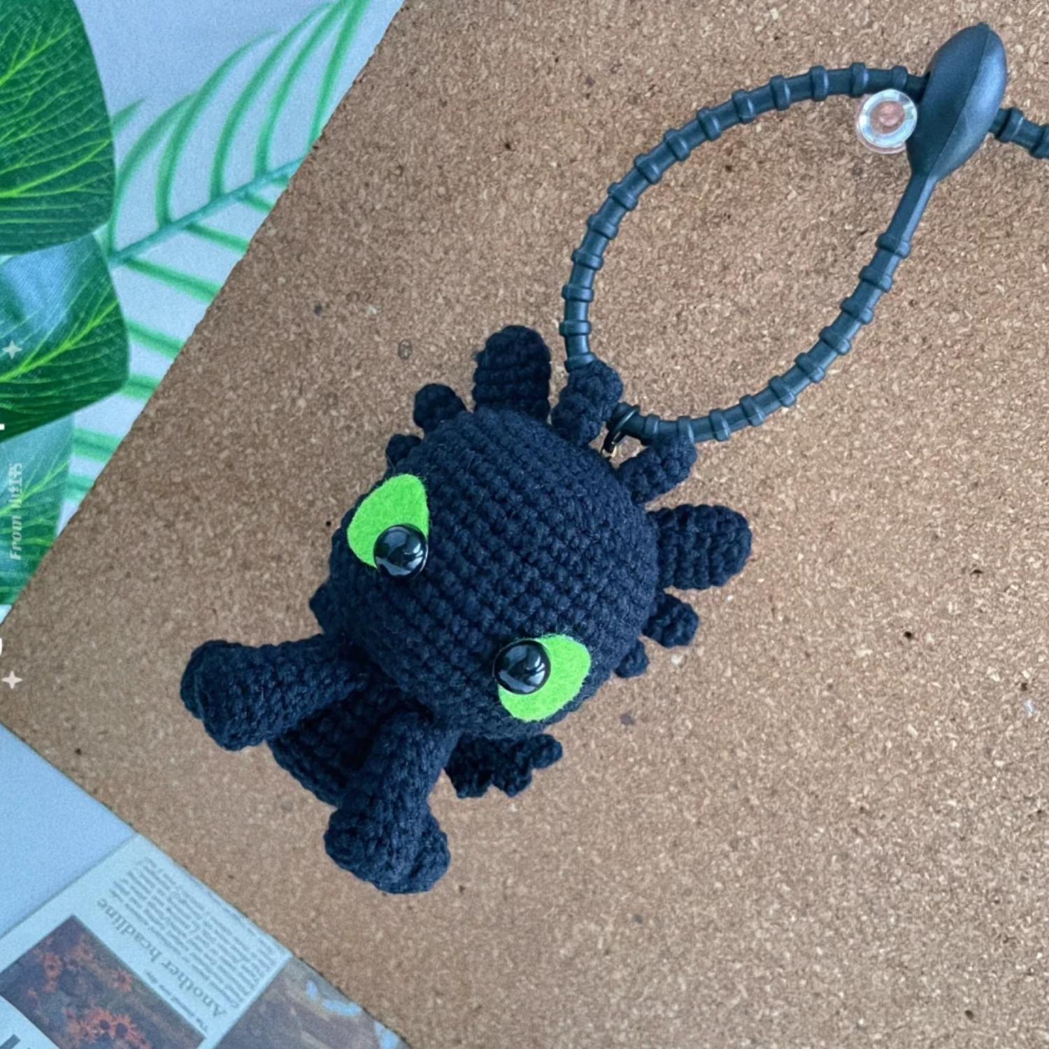 Patron PDF édenté au crochet, tutoriel amigurumi dragon édenté étape ...