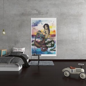 Sunset Siren- Art Print - Etsy