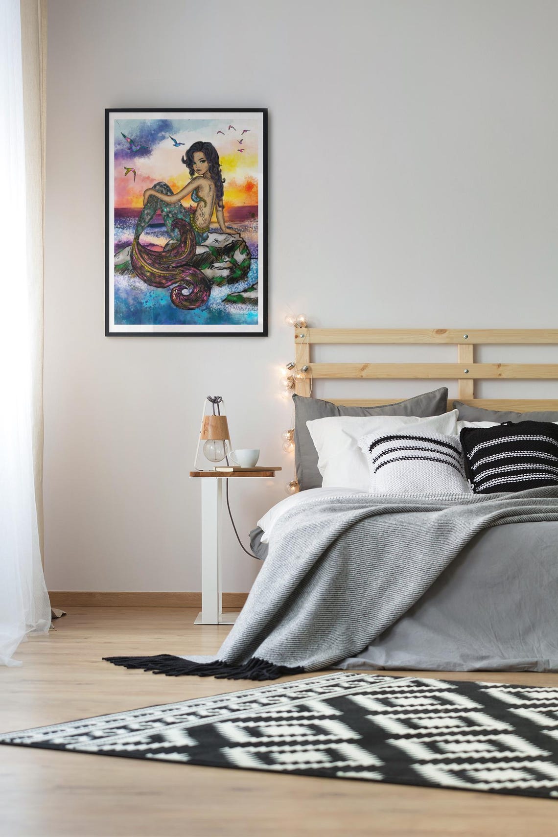 Sunset Siren- Art Print - Etsy