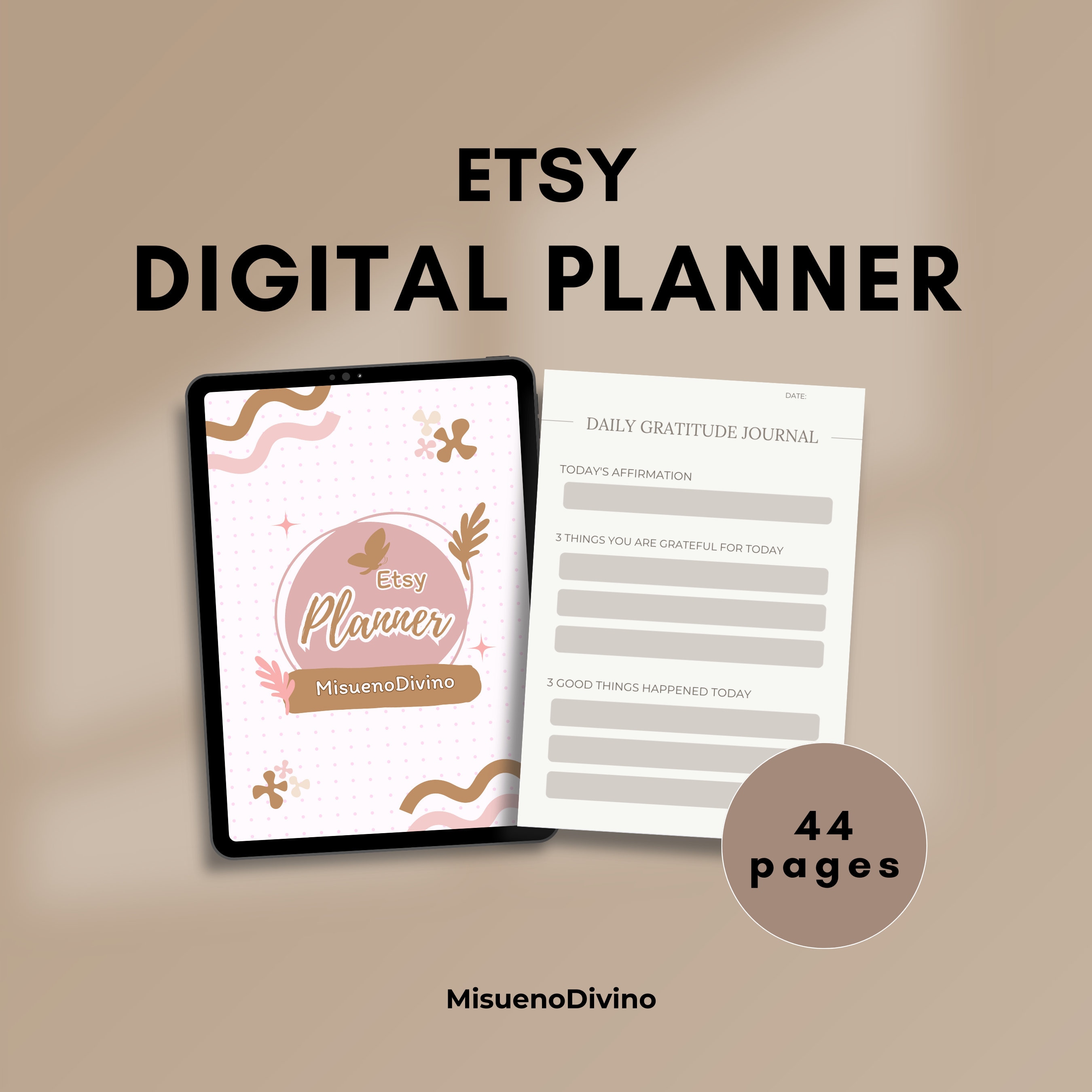 Etsy Digital Planner Undated Daily Task Tracker - Etsy