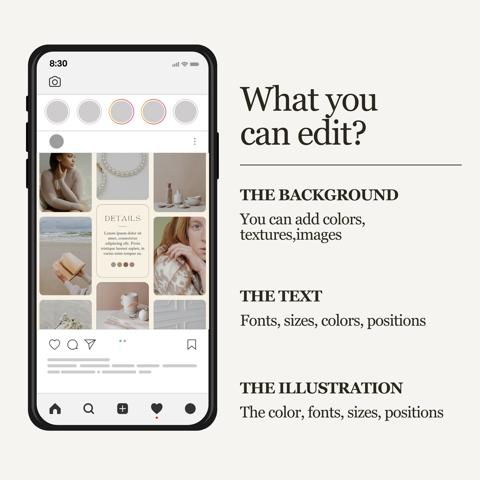 55 Editable Instagram Template Social Media Manager Posts - Etsy