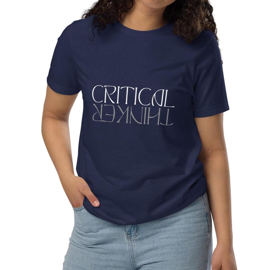 Minimalist Critical Thinker Shirt | Intellectual Design for Deep ...