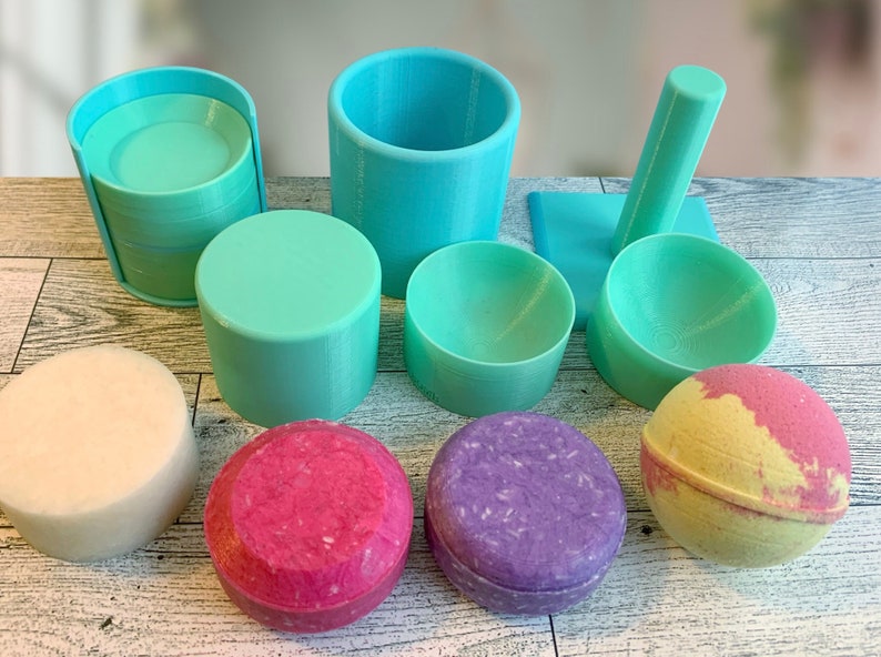 Four Molds in One | Shampoo Bar Press | Bath Bomb Mold | Tablet ...