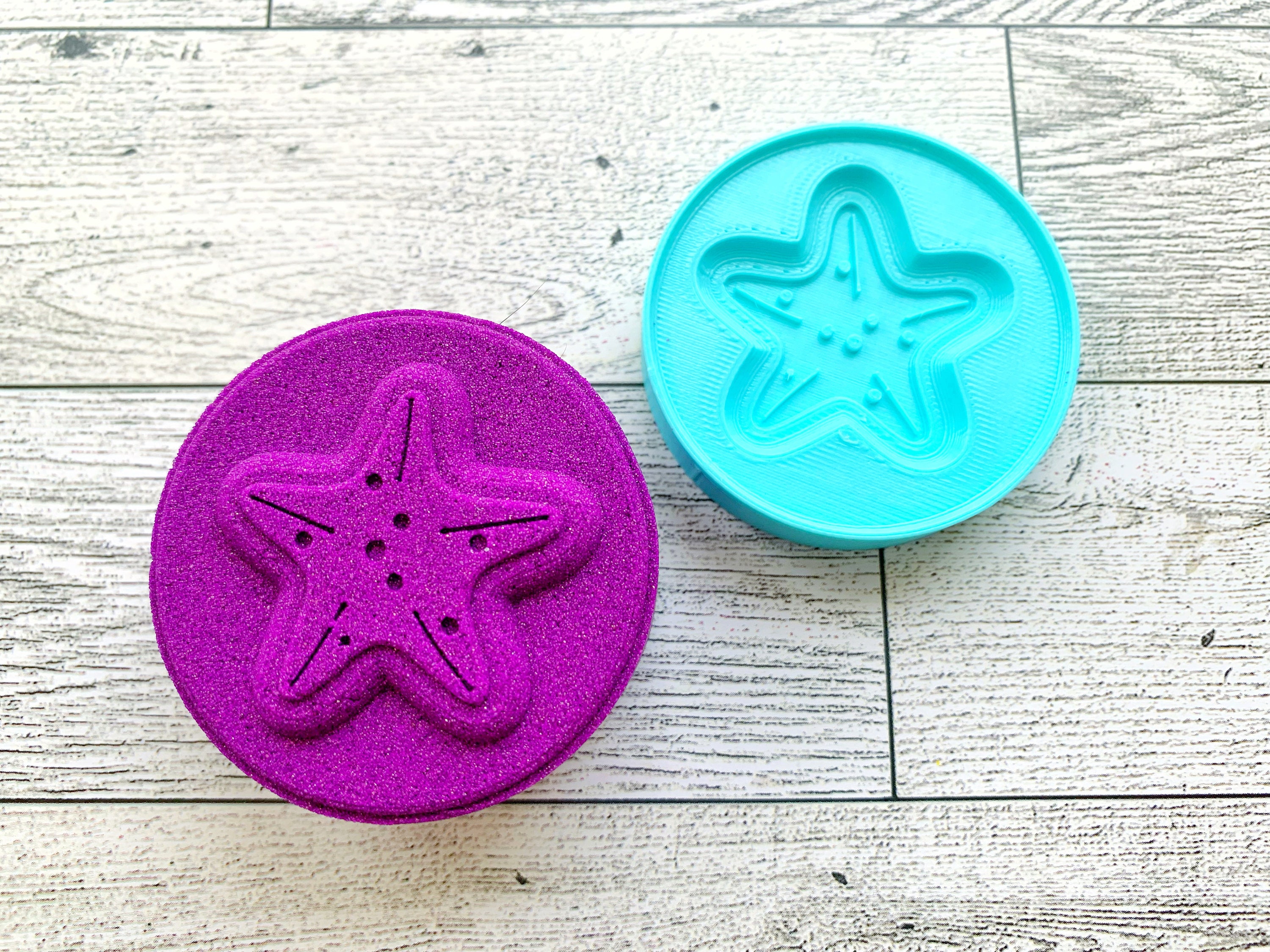 Starfish Shampoo Bar Hand Press Insert Syndet Bar Mold Shower Steamer ...