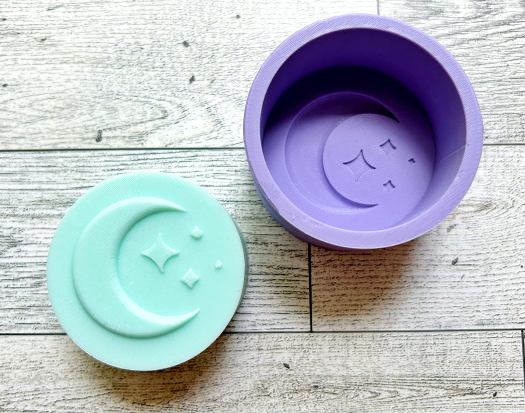 Moon & Stars Silicone Mold | Celestial Soap Mold | Food Grade Silicone ...