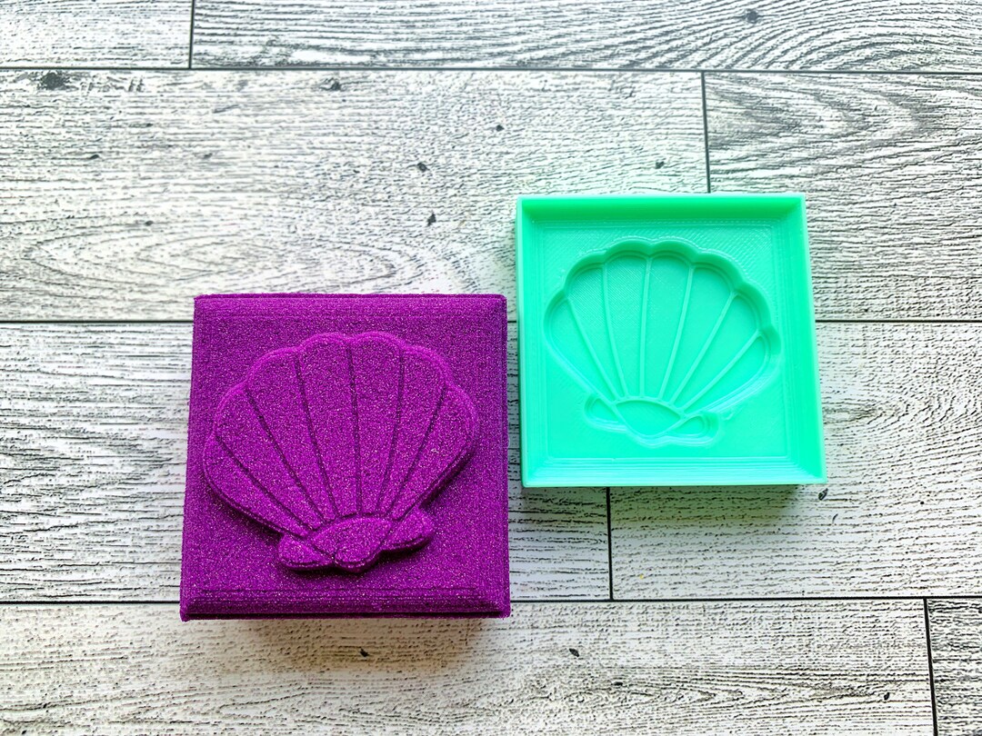 Seashell Shampoo Bar Insert | Solid Shampoo Press | Bath Bomb Mold ...
