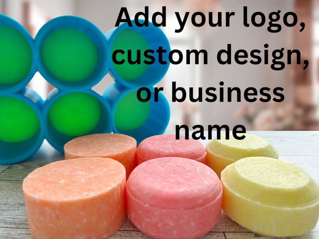 Logo Shampoo Bar Mold | Custom Logo Shampoo Bar Mold | Multi Bath Bomb ...
