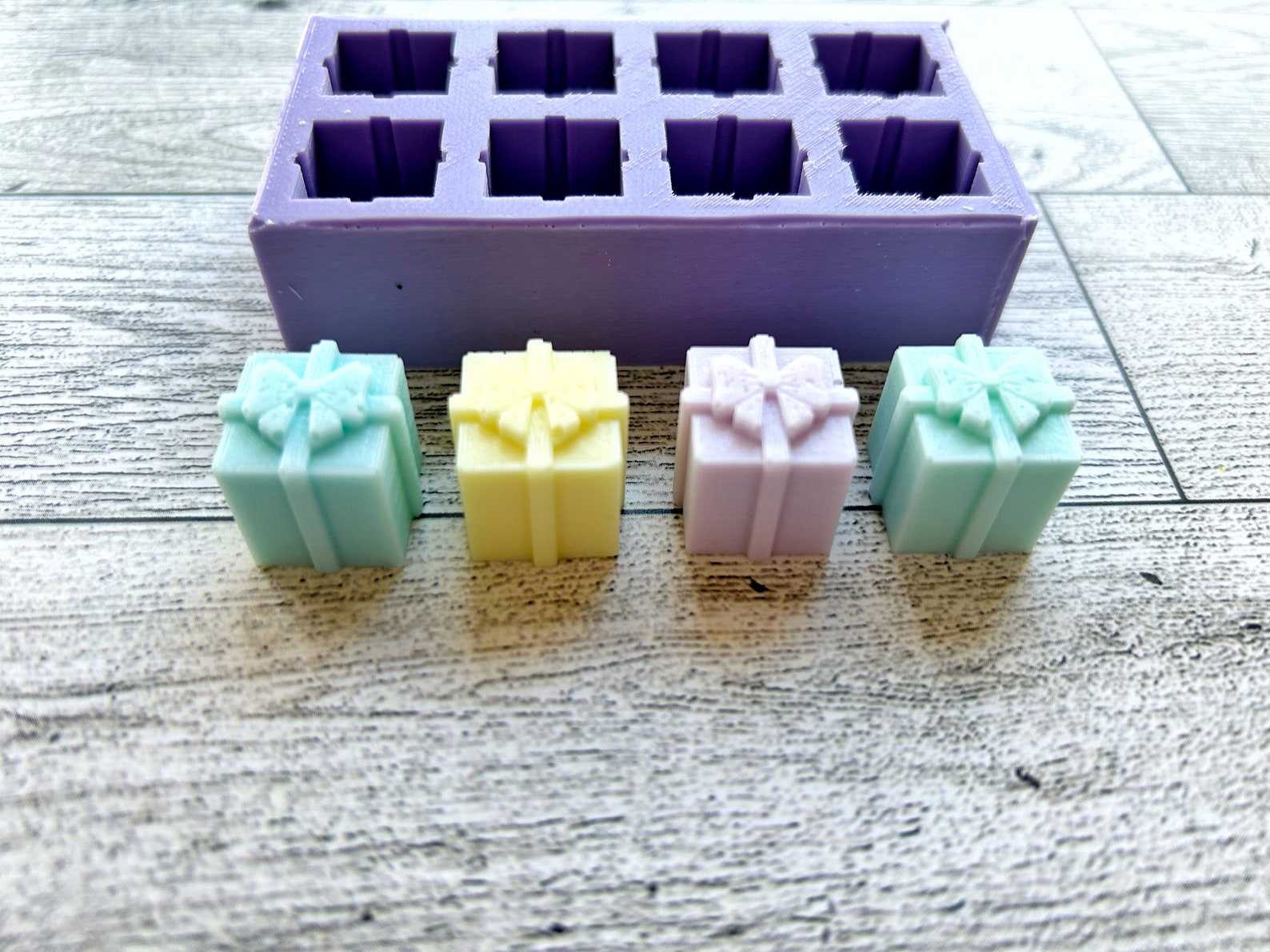Tiny Gifts Silicone Mold | Wax Melt Mold | Soap Top Mold | Christmas ...