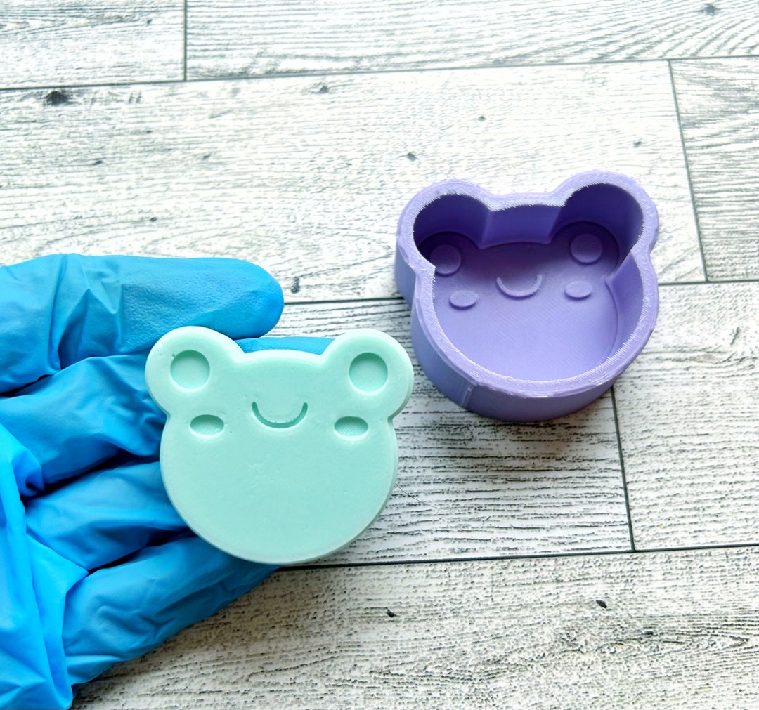 Silicone Mold | Soap Embed Mold | Wax Mold | Frog Face 1 | Food Grade ...