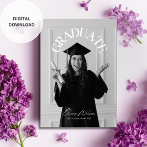 Customizable Graduation Card, Graduation Card 2024, Class of 2024 ...
