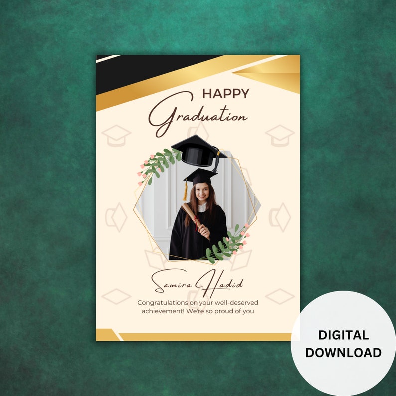 Customizable Graduation Card, Graduation Card 2024, Class of 2024 ...
