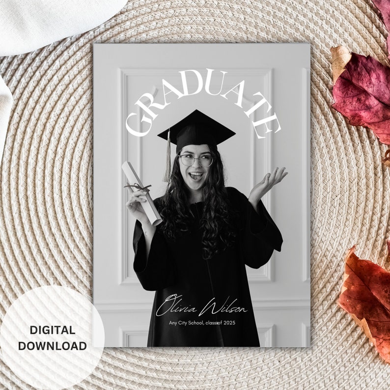 Customizable Graduation Card, Graduation Card 2024, Class of 2024 ...
