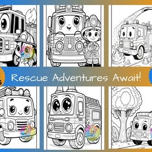 30 Printable Firefighter Coloring Pages for Kids – Grayscale Fire ...