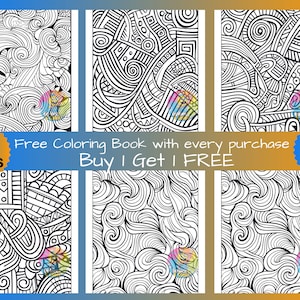 100 Zentangle Patterns Art Coloring Book, Printable Coloring Pages for ...