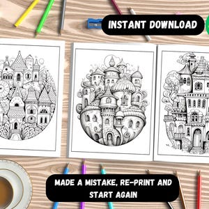50 Whimsical Houses Coloring Book, Crazy House Fairytale Homes ...