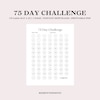 75 Day Challenge Bundle Printable, 75 Day Tracker, 75 Challenge ...
