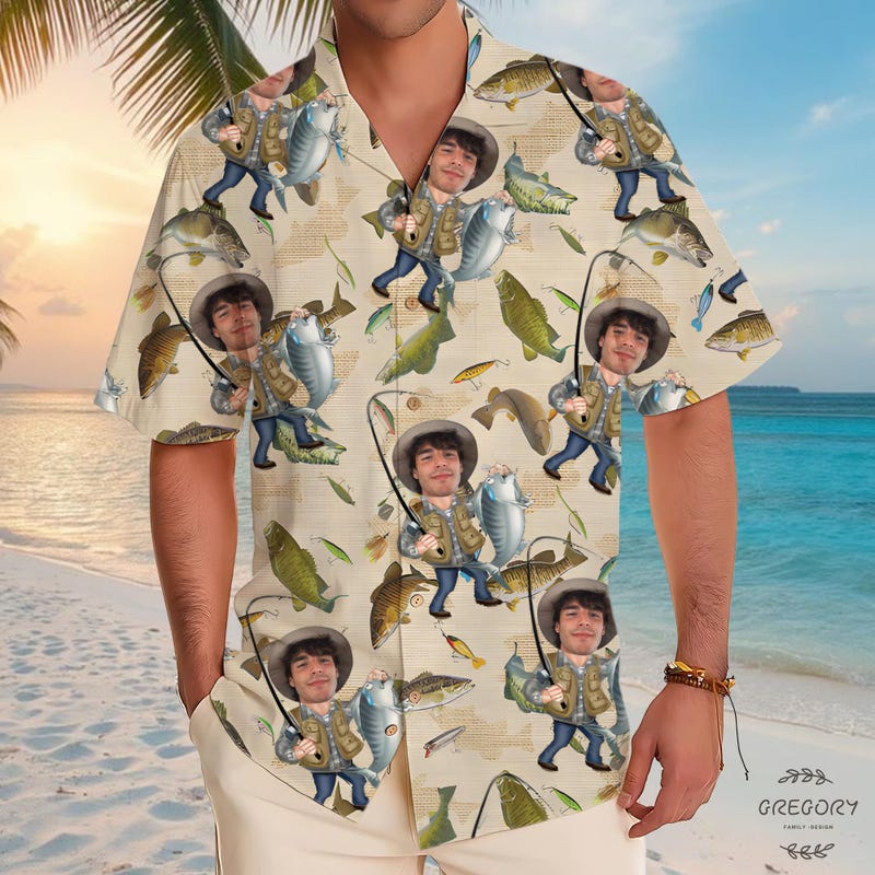 Hawaiian Shirt Bass Fish - Etsy