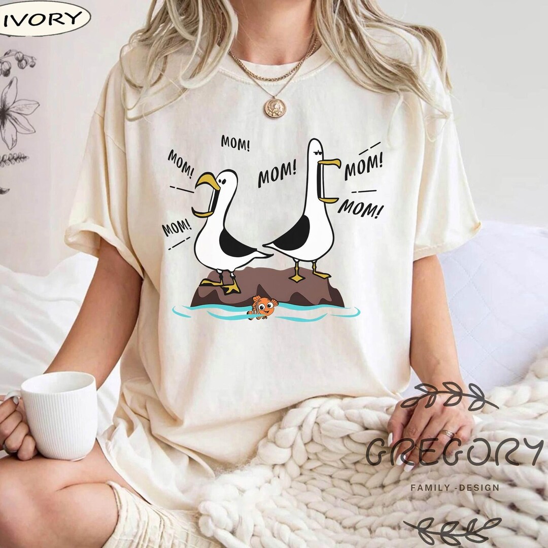 Mom Mom Mom Nemo Seagull Comfort Colors Shirt, Finding Nemo Sweatshirt ...