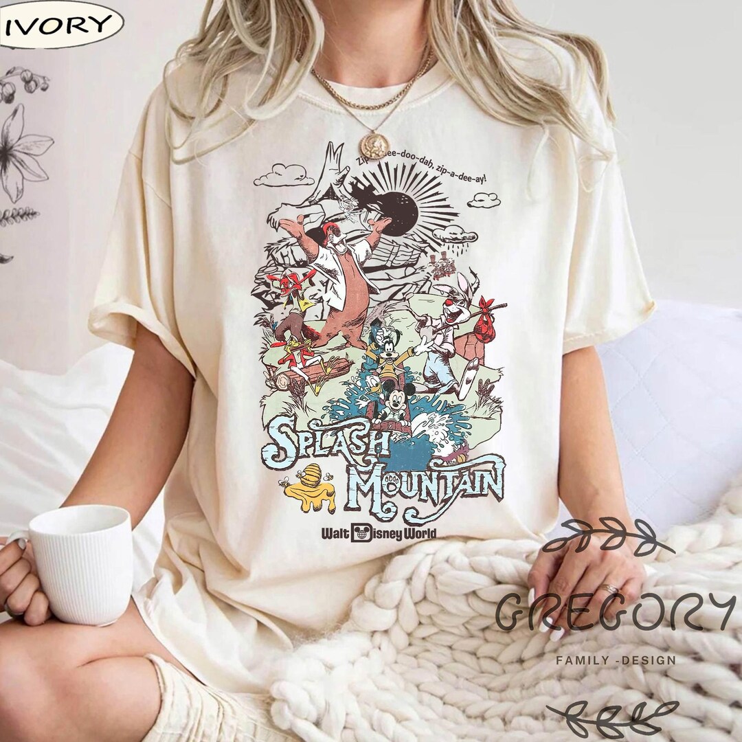Retro Splash Mountain Comfort Colors Shirt, Brer Rabbit Sweatshirt ...