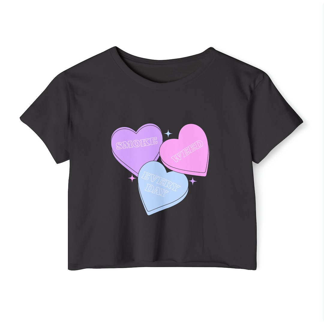 Smoke Weed Everyday Sweetheart Crop Top - Etsy