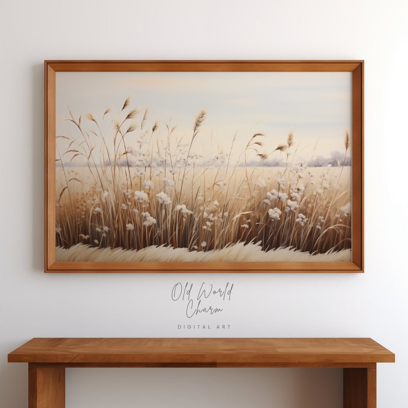 A Field of Wildflowers and Grass| Printable Art | Digital Download ...