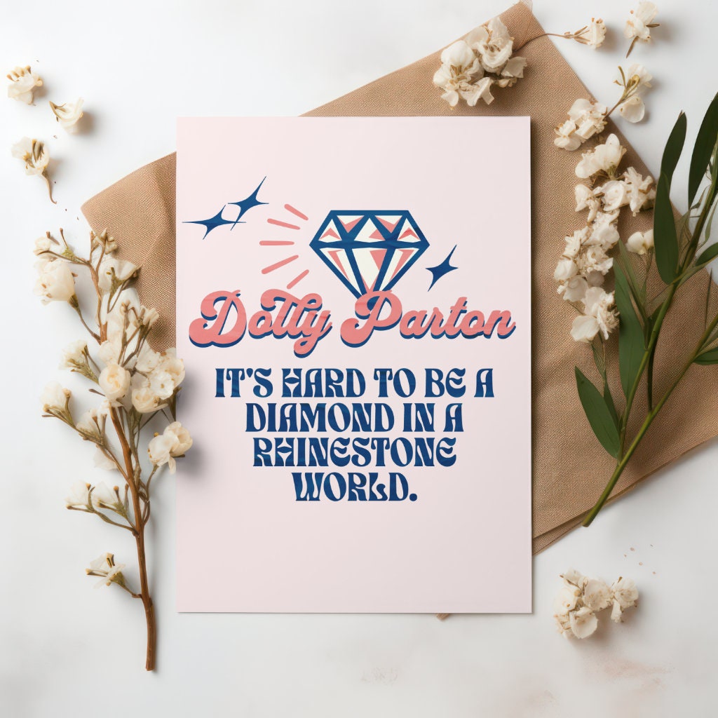 Motivational Poster: Dolly Parton - Etsy