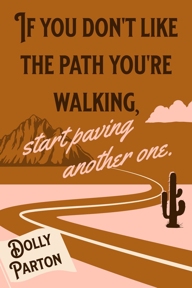 Motivational Poster: Dolly Parton - Etsy