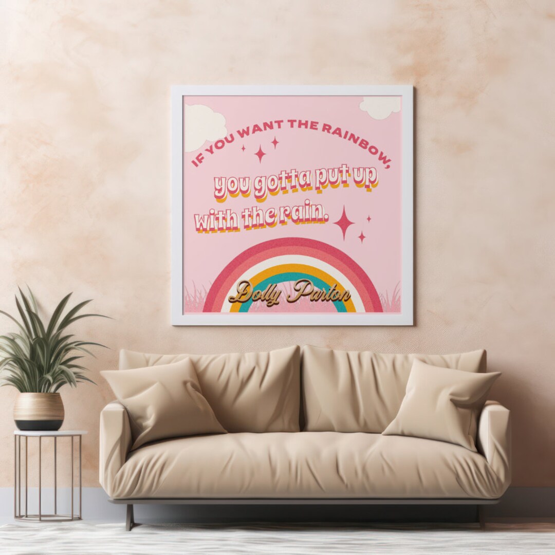Motivational Poster: Dolly Parton - Etsy