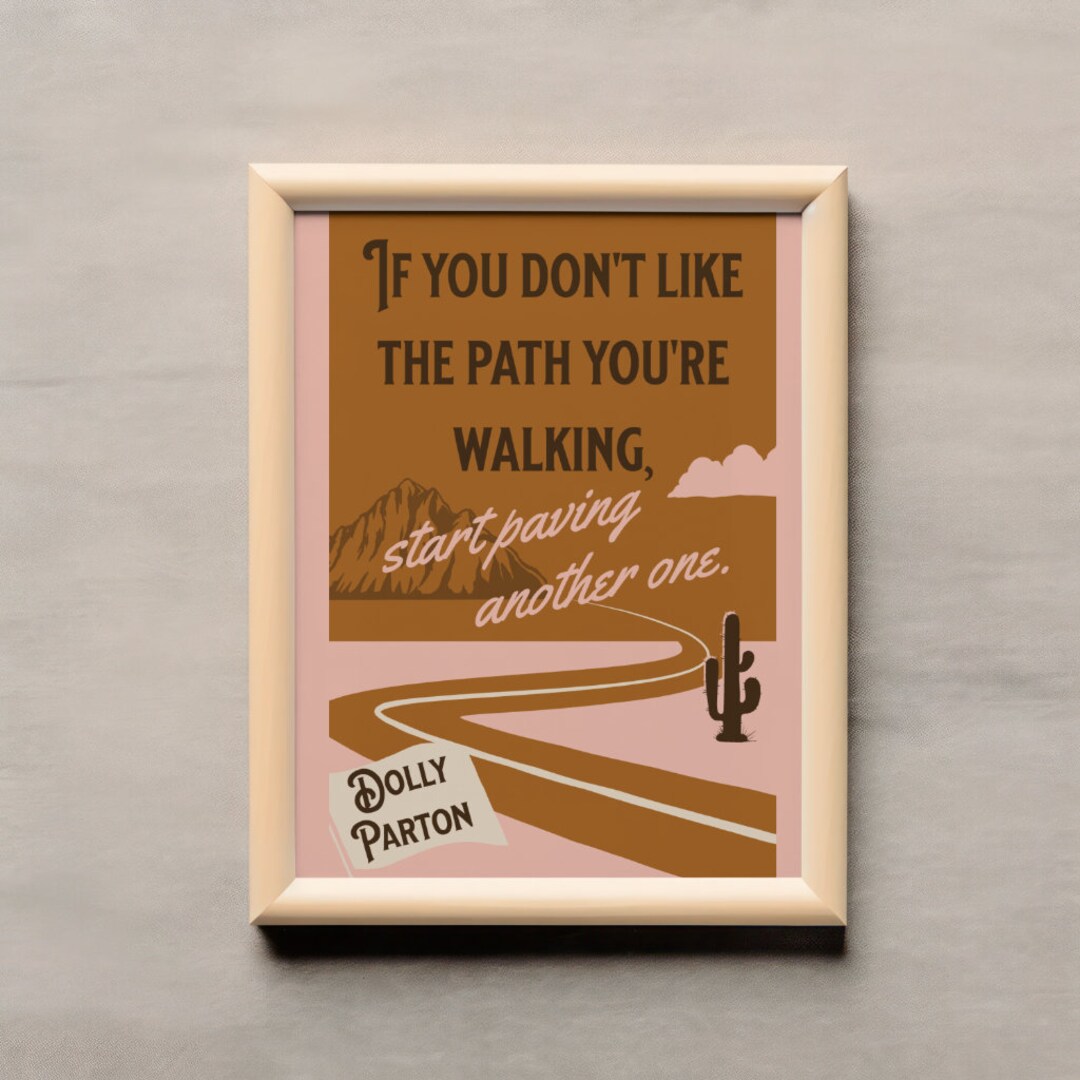 Motivational Poster: Dolly Parton - Etsy