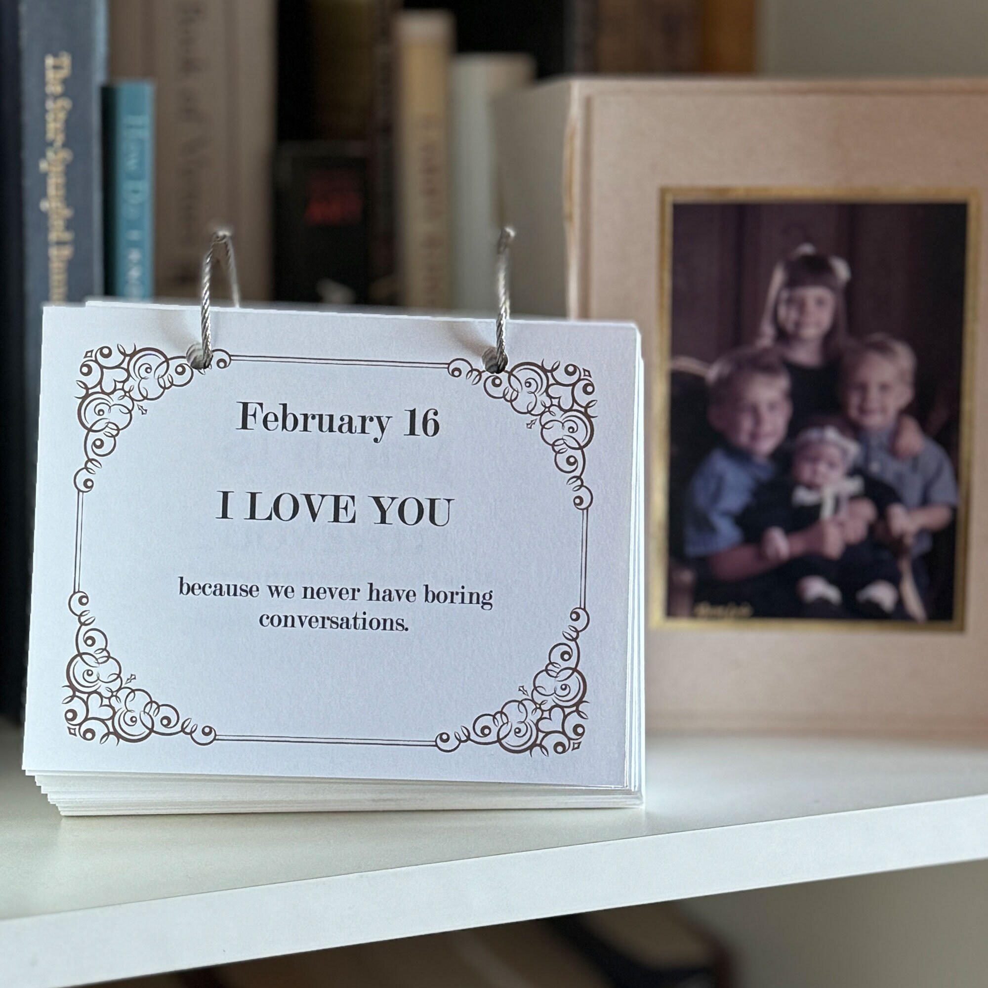 Custom I Love You Calendar - Personalized 365 Days, Desk Calendar ...