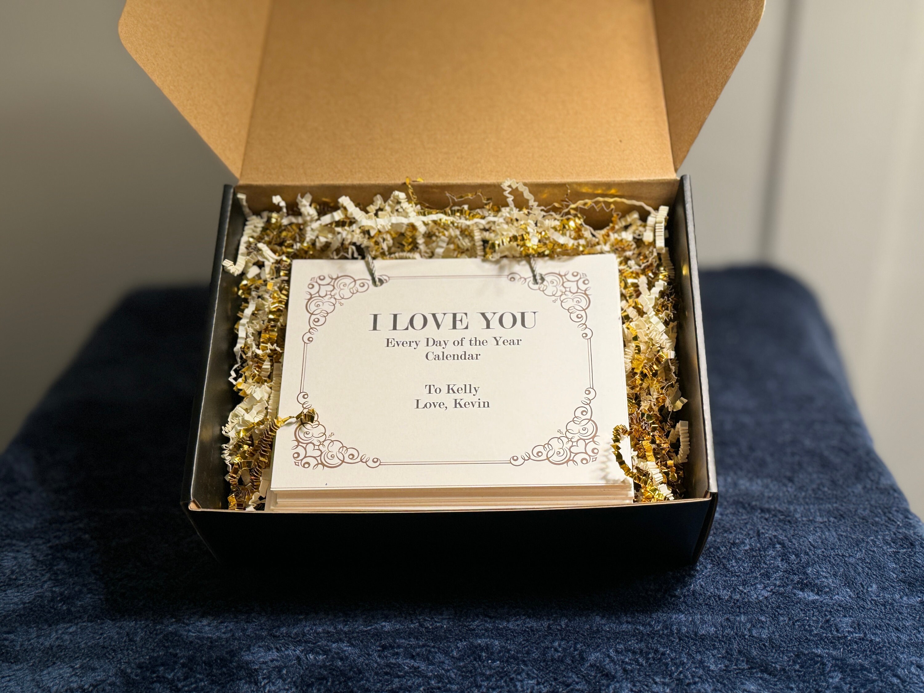 Custom I Love You Calendar - Personalized 365 Days, Desk Calendar ...