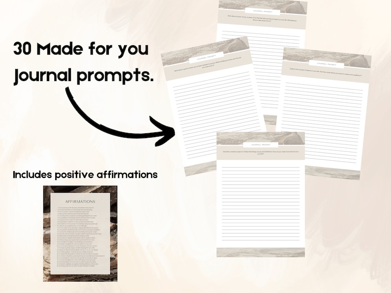 Self Reflection Guided Journal | Printable Journal Prompts | Life Coach ...