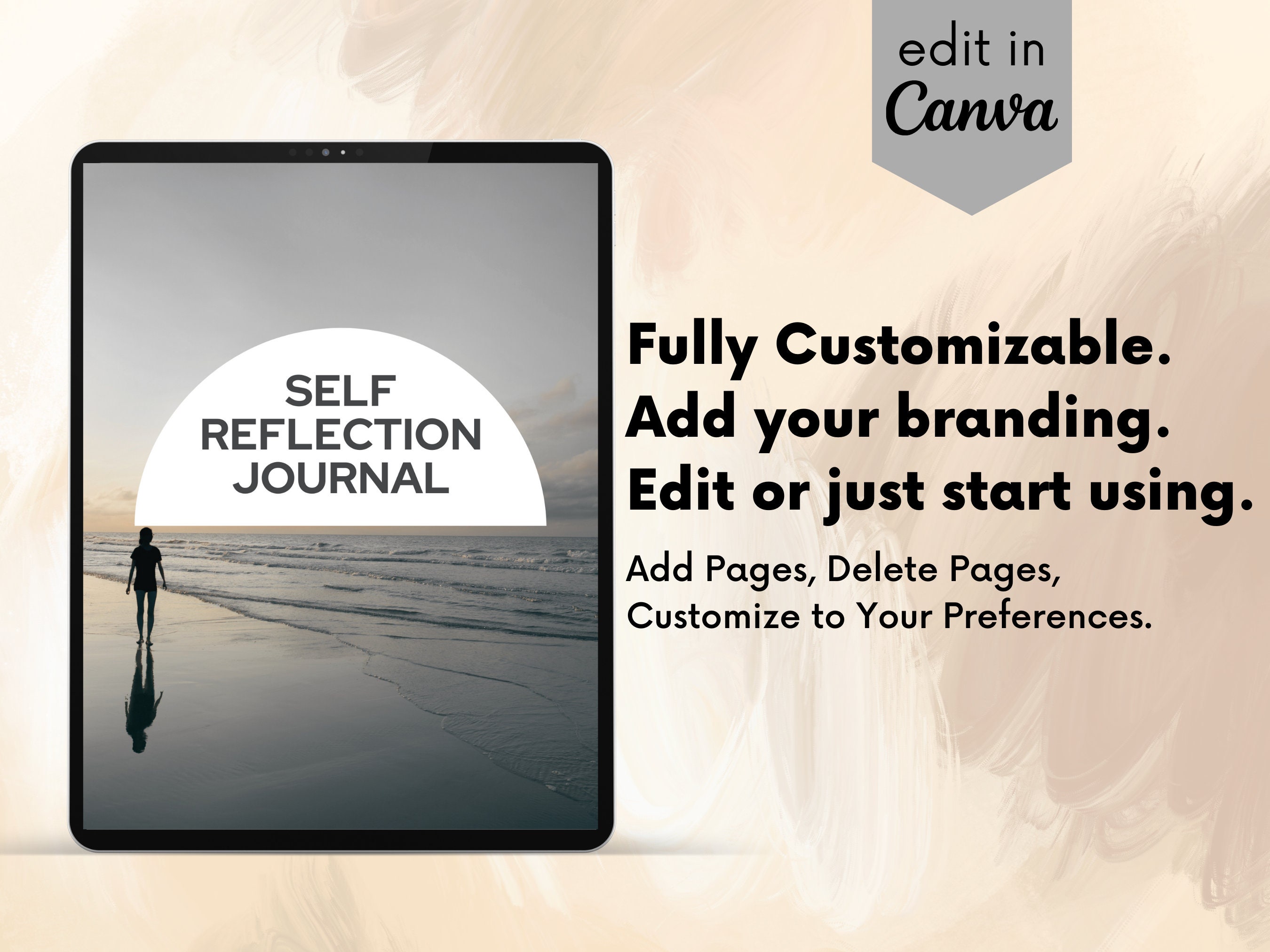 Self Reflection Guided Journal | Printable Journal Prompts | Life Coach ...