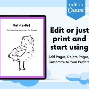 Children's Activity Book | Canva Template | Printable | Editable ...