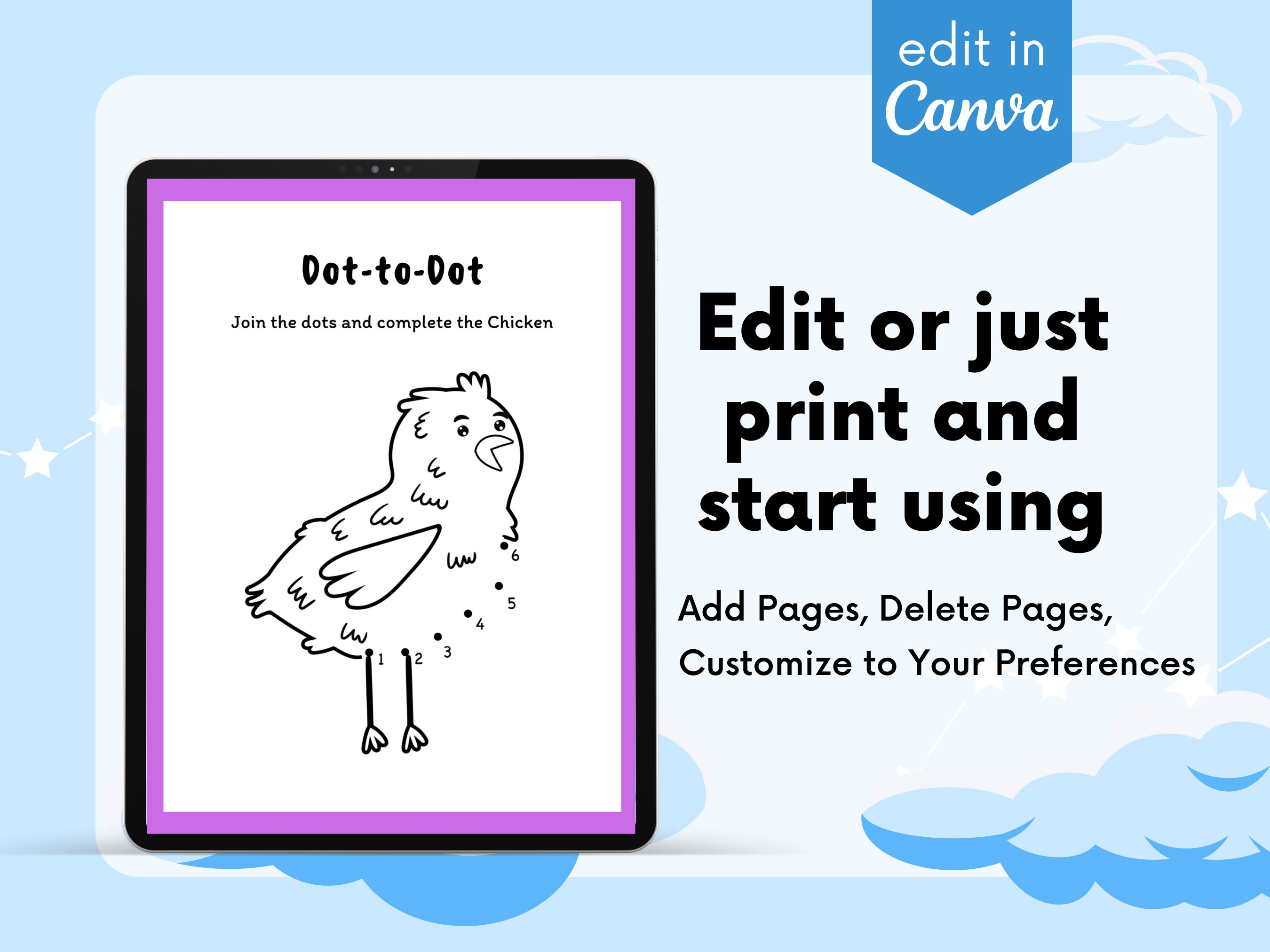 Children's Activity Book | Canva Template | Printable | Editable ...