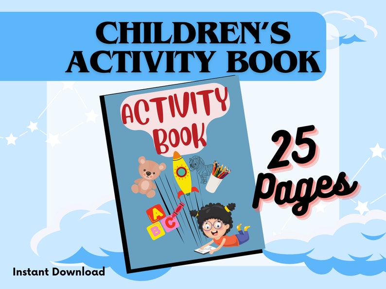 Children's Activity Book | Canva Template | Printable | Editable ...