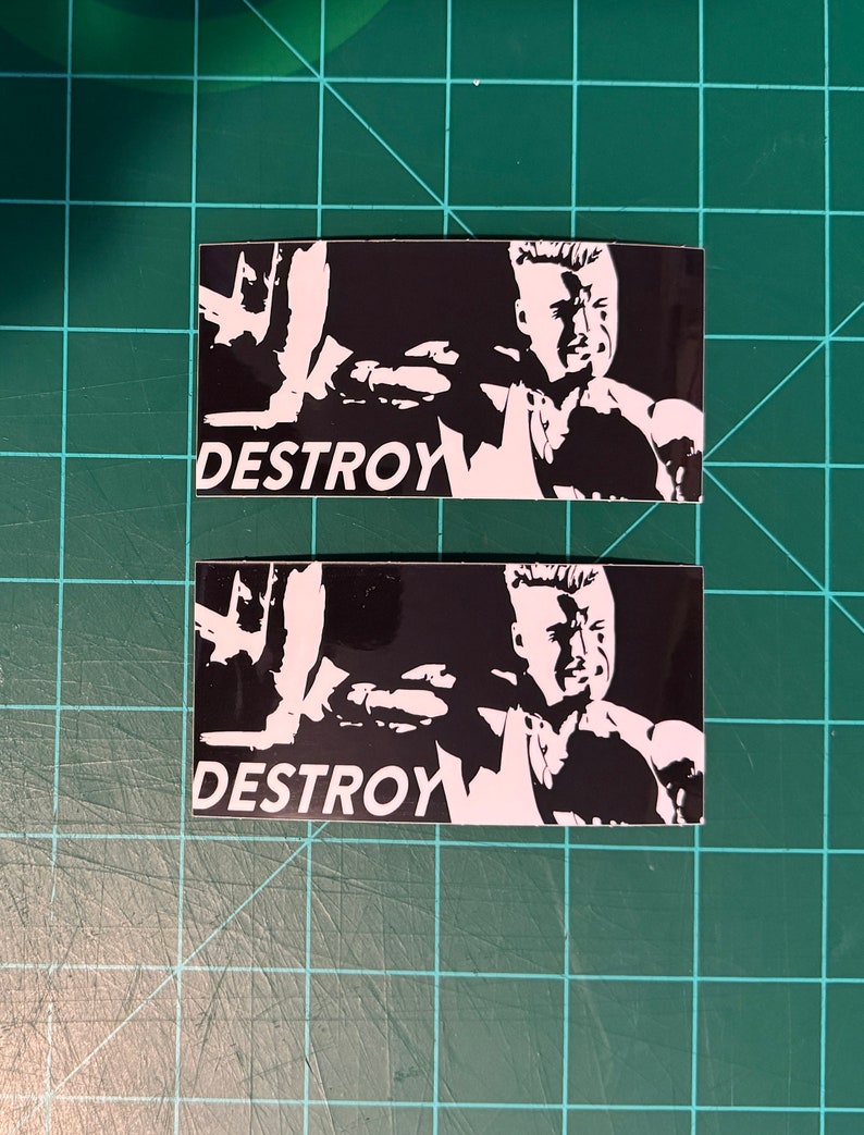 2 Rocky Movie Stickers | Ivan Drago DESTROY Rocky 4 | Boxing Sticker ...