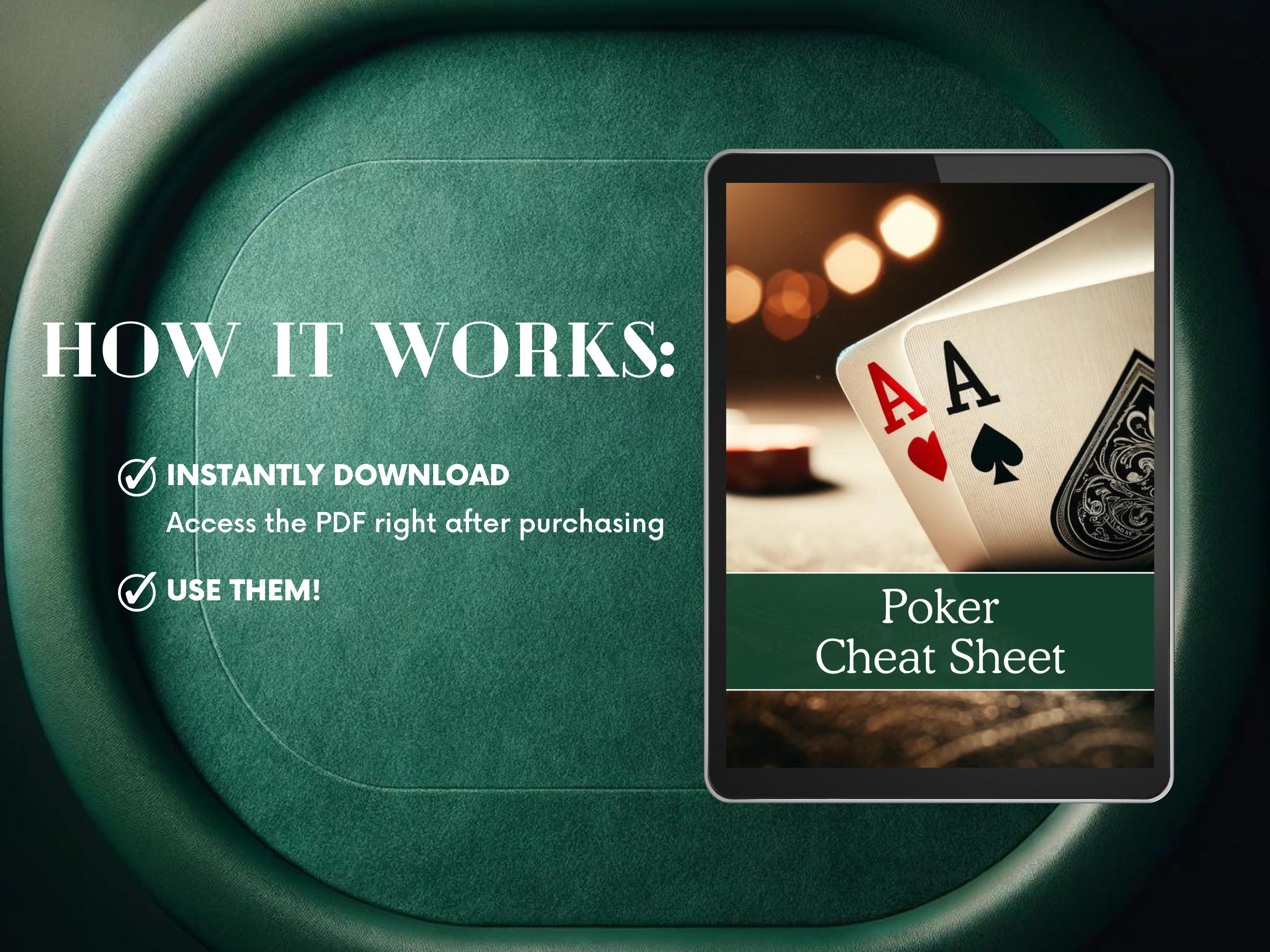 Poker Cheat Sheet | Poker Strategy & Reference Guide | Texas Hold Em ...