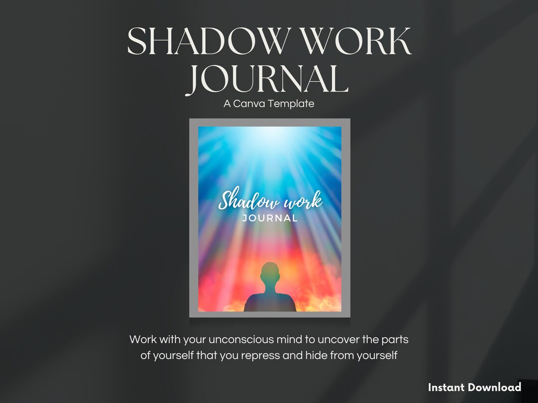 Shadow Work Journal | Template for Canva | Printable Guided Journal ...