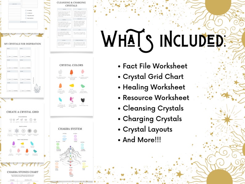 Crystal Journal | Template for Canva | Editable | 7 Chakras | Healing ...