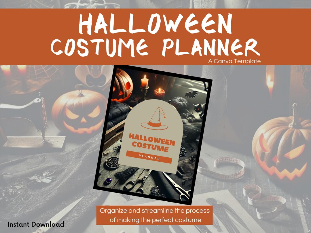Halloween Costume Planner | Canva Template | Costume Preparation ...