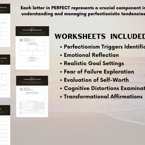 Understanding Perfectionism Worksheets | Perfection Management ...