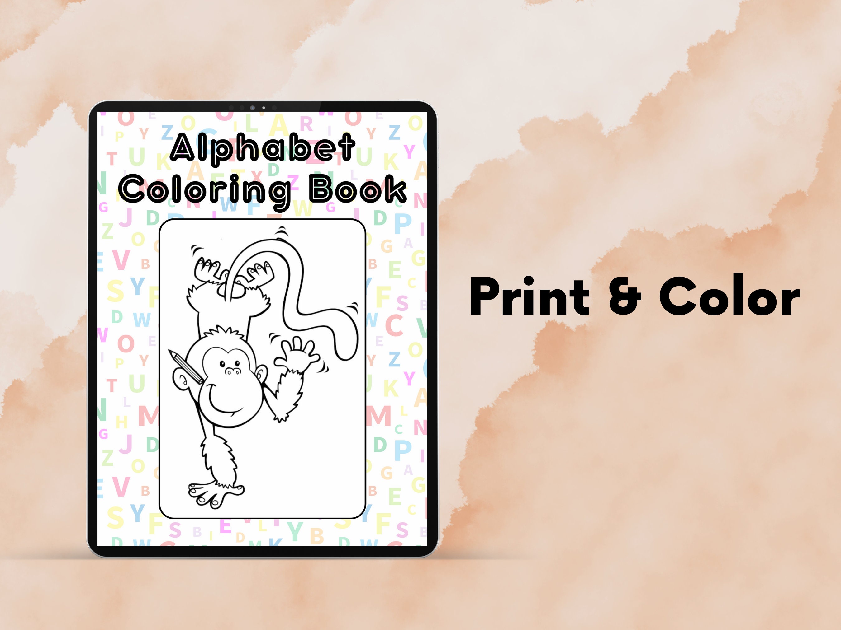 ABC Easy Coloring Pages for Kids | Preschoolers Coloring Book ...