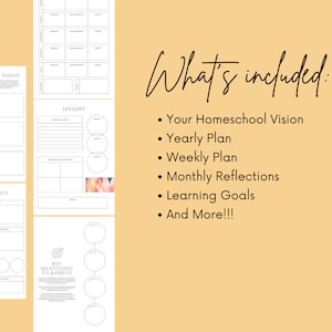 Homeschool Planner | Editable Canva Template | Education ...