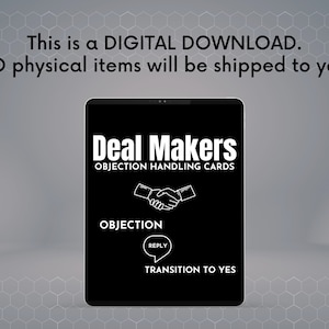 Deal Makers Sales Cards Template for Canva Editable Business - Etsy