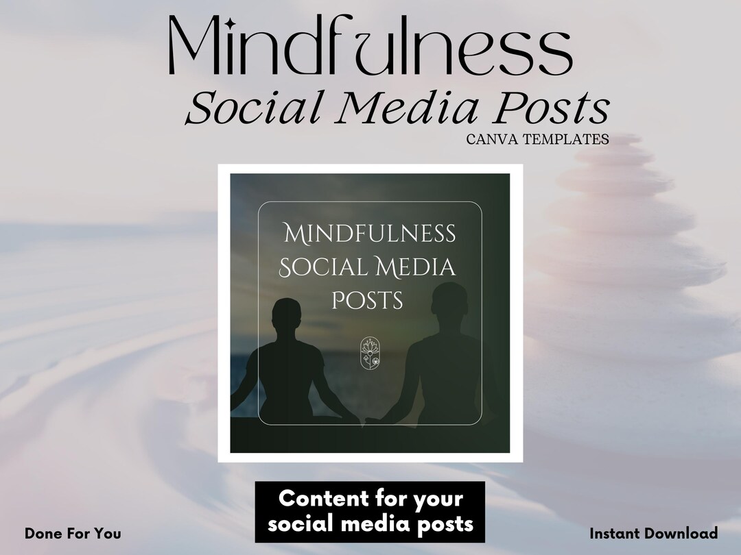 Mindfulness Social Media Posts Instagram | Spiritual Coach Marketing ...