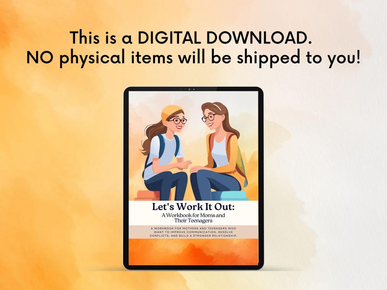 Work It Out Mother-teen Workbook | Parental Bonding | Teenager Guide ...