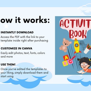 Children's Activity Book | Canva Template | Printable | Editable ...