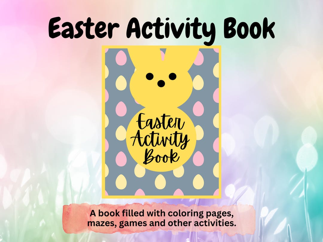 Easter Activity Book | Printable PDF | Digital Download | Easter Games ...