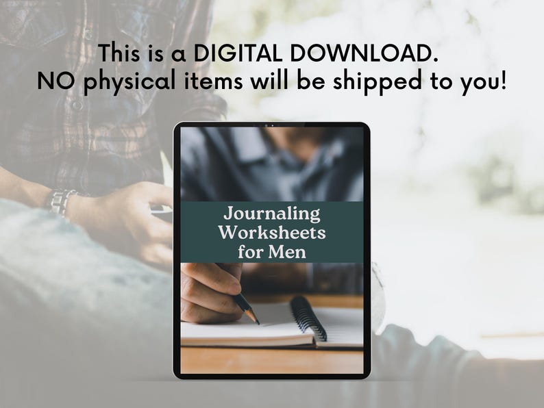 Journaling Worksheet for Men | Printable Prompts | Self-reflection ...